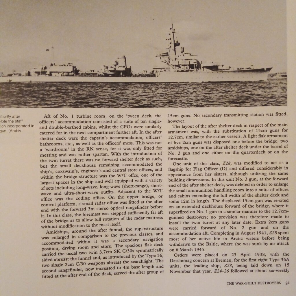 German destroyers of WW2 – El Cazador